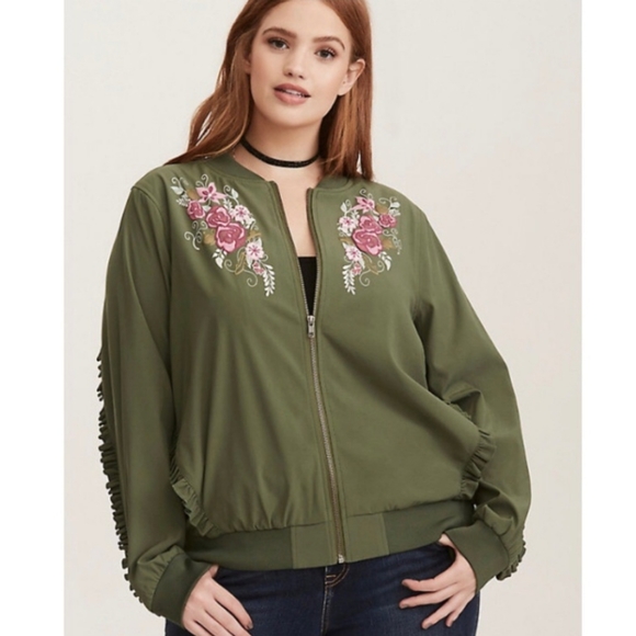 torrid | Jackets & Coats | Torrid Coat Disney Princess Ruffle Bomber ...